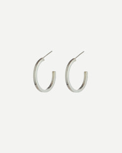 Silver Small Texture Hoop Earrings | Aurelium - NZ Handmade Jewellery